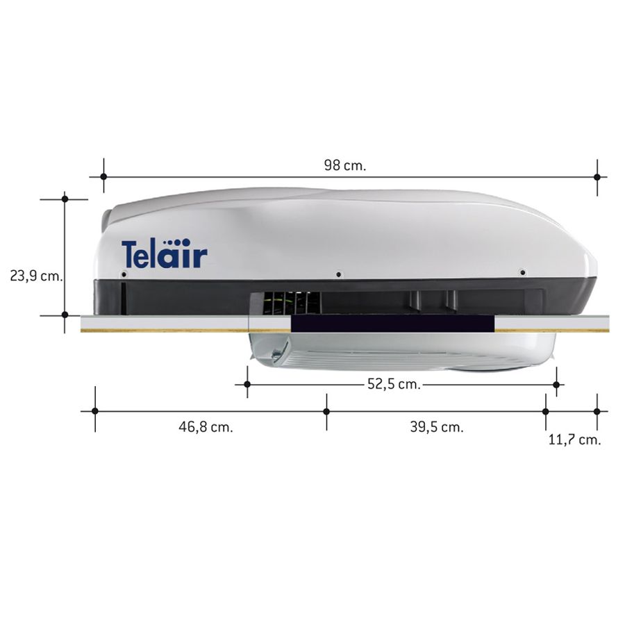 Telair Silent 5400H Airco/Heater/RC 650W 5800BTU 1,7kW